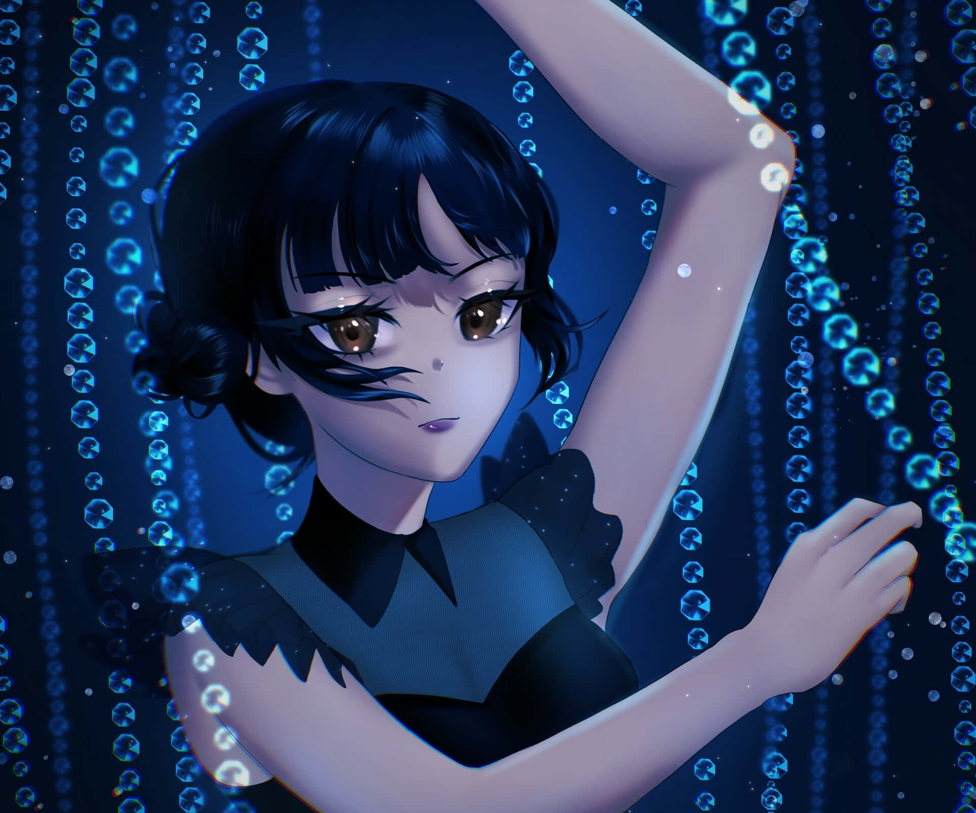 Download free Animated Wednesday Addams Underwater Dance Wallpaper ...