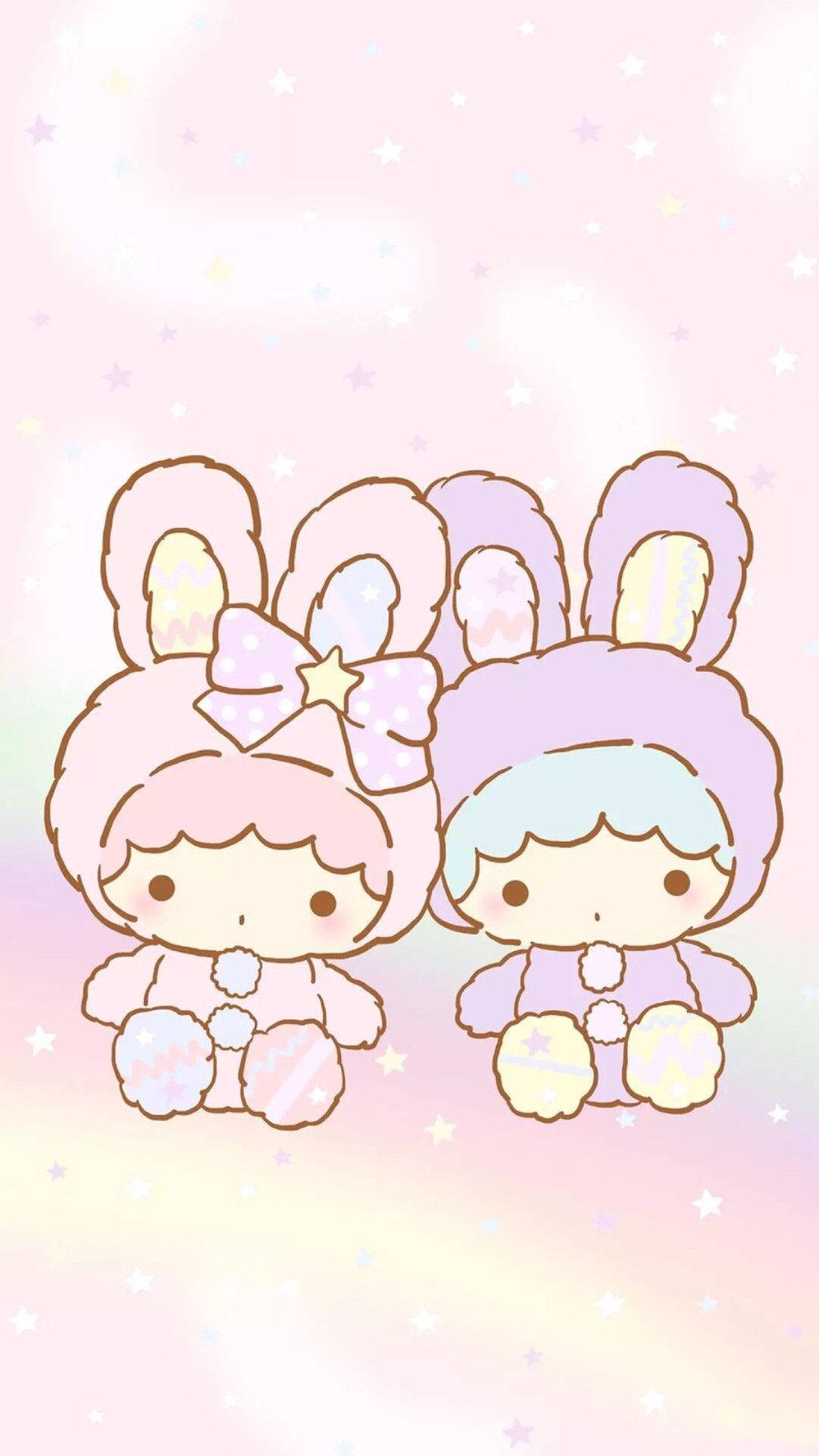 Download free Pastel Bunny Characters Cute Japanese Art Wallpaper ...