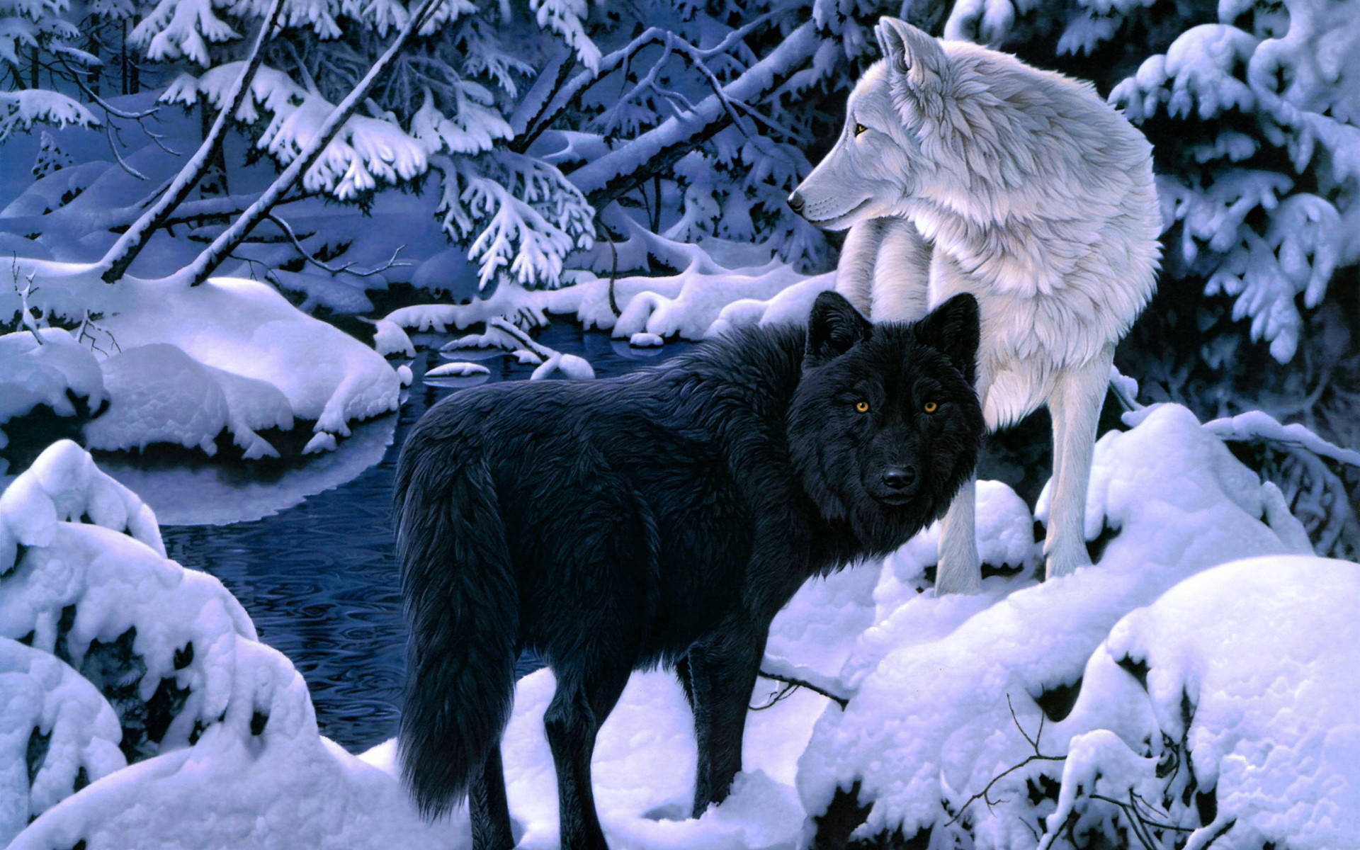 3d Wolf Wallpaper 1024x768