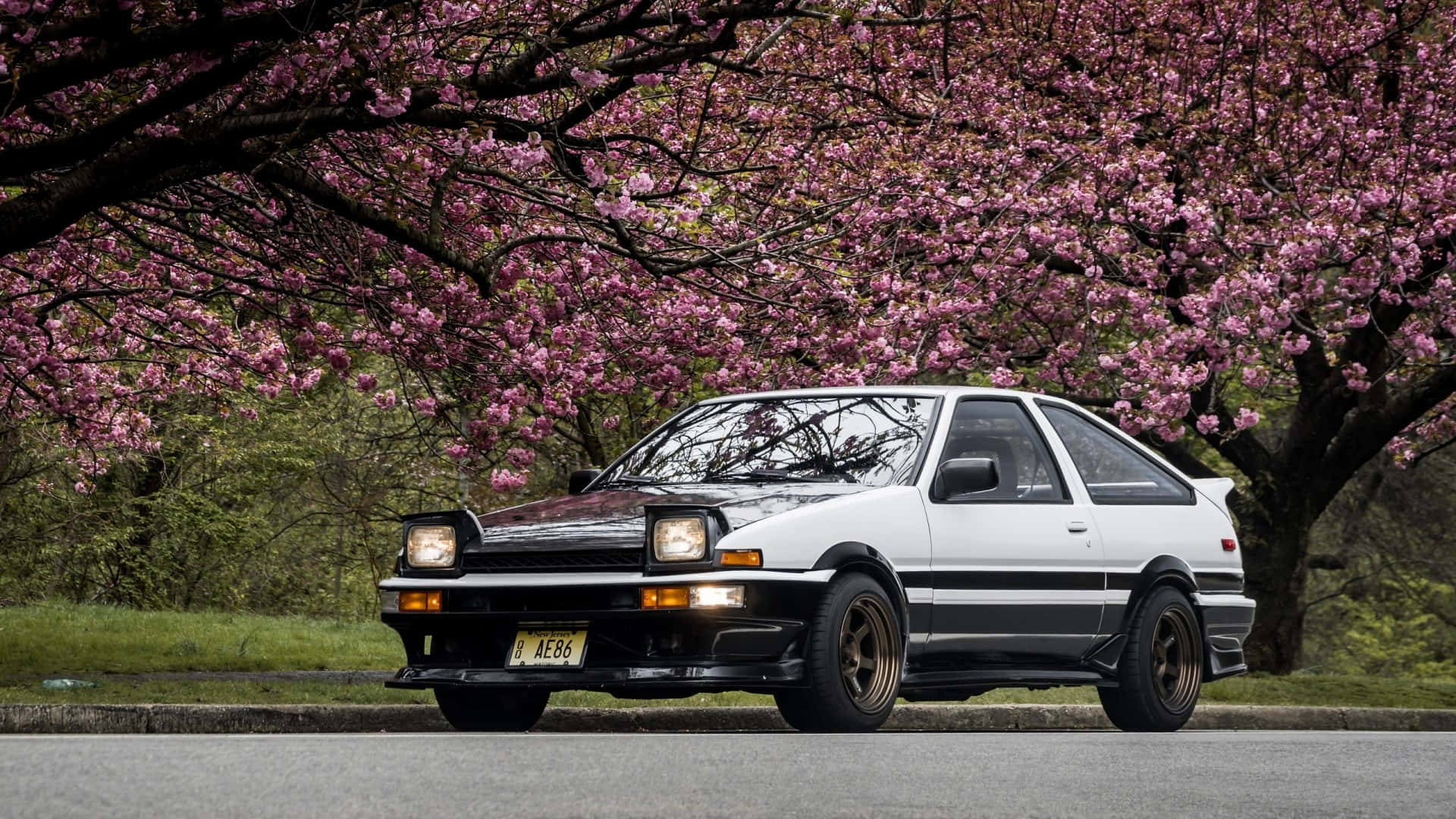 Download free Classic Toyota Ae86 With Red Stripes Wallpaper MrWallpaper