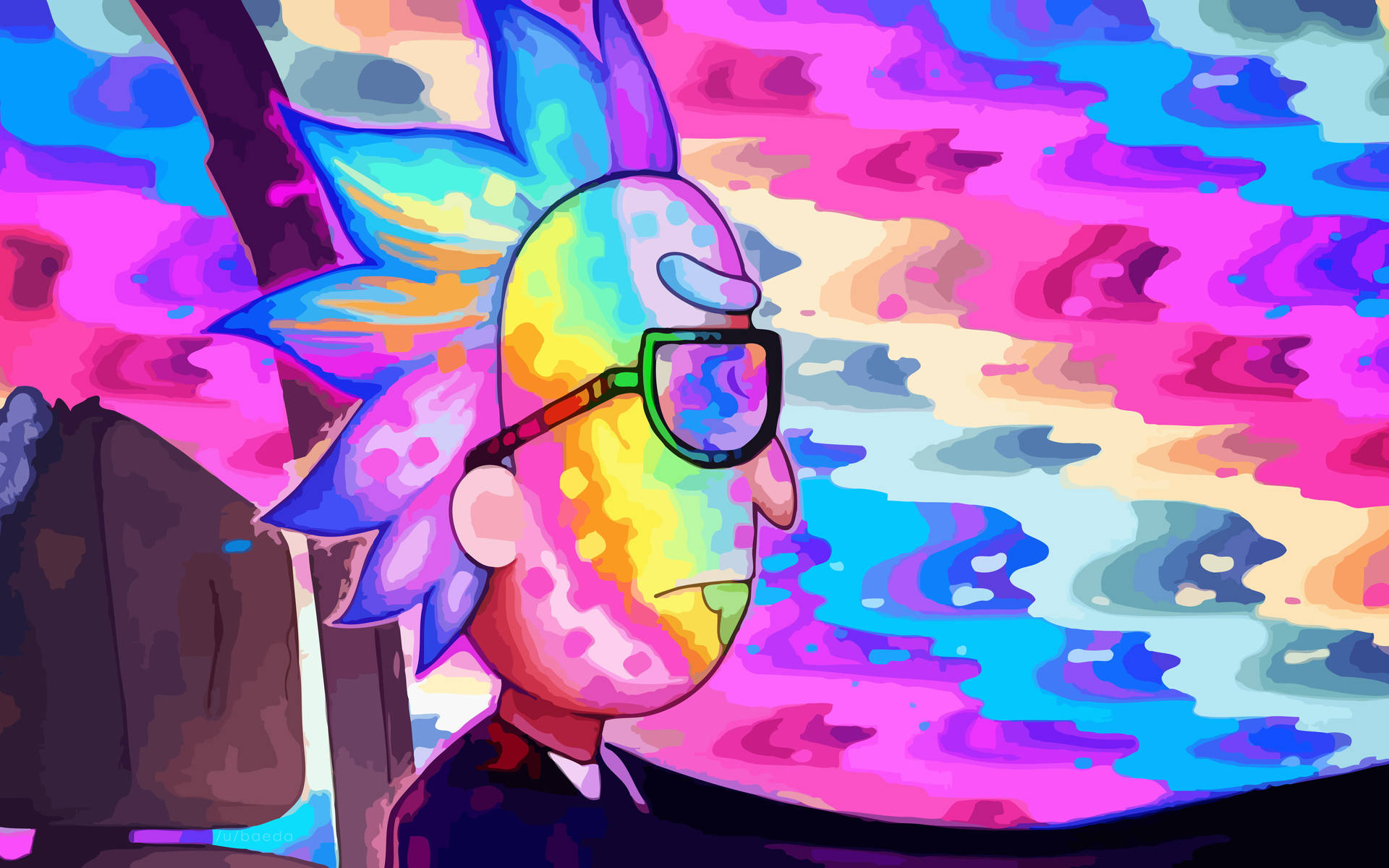 Rick and morty trippy wallpaper store