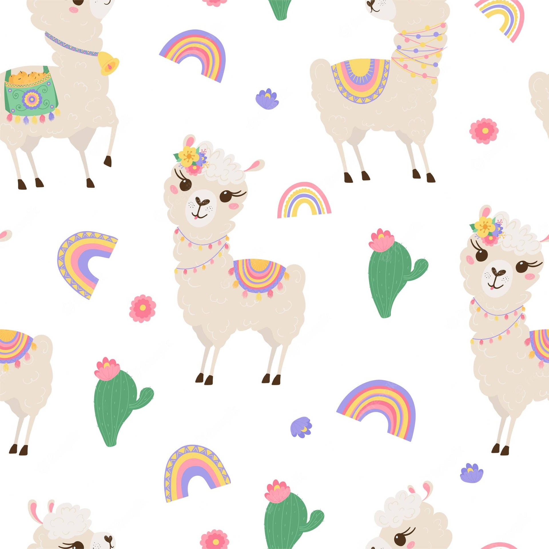 Cute llama wallpaper store