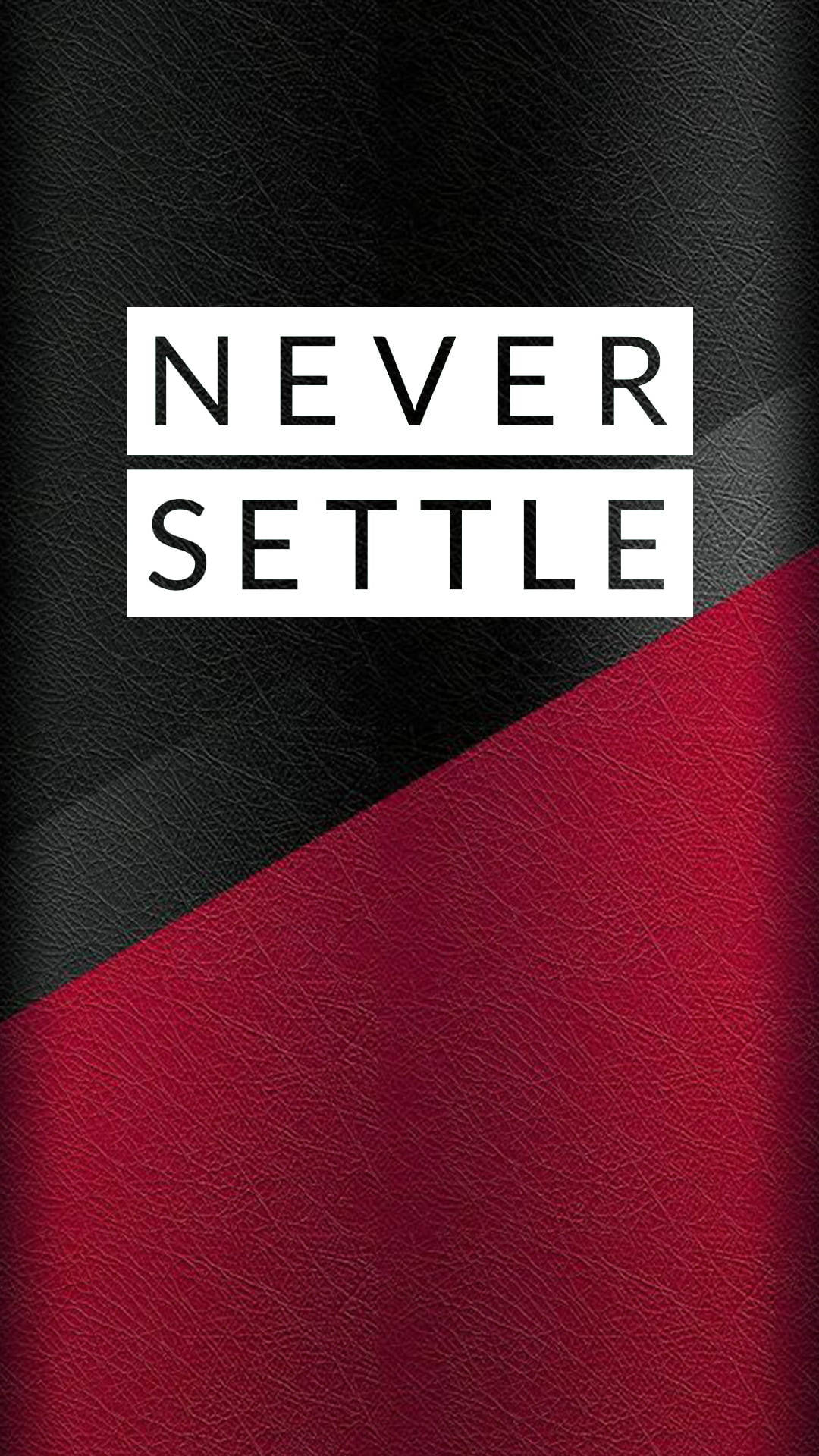 Never Settle Logo