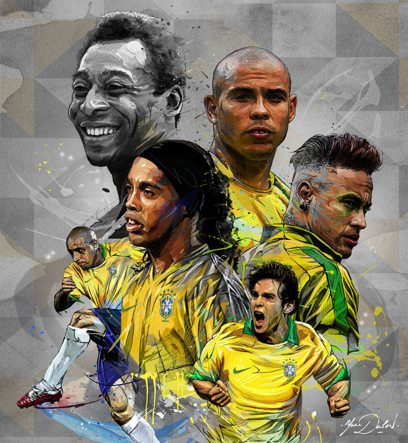 Download Free Brazil National Football Team Hall Of Fame Players