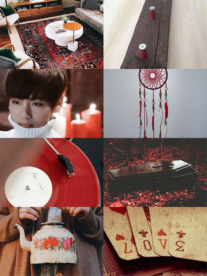 Download free Delightful Shades Of Red And White Combine To Create A ...