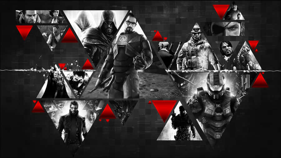 Download free Youtube Gaming Triangle Design Wallpaper - MrWallpaper.com