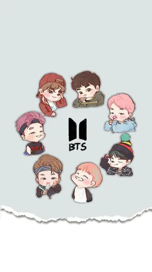 Download free Cute Bts Drawing Chibi Train Wallpaper MrWallpaper