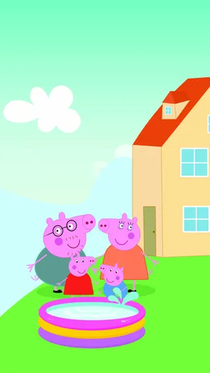 Download free Peppa Pig Iphone Pig Family House Wallpaper MrWallpaper