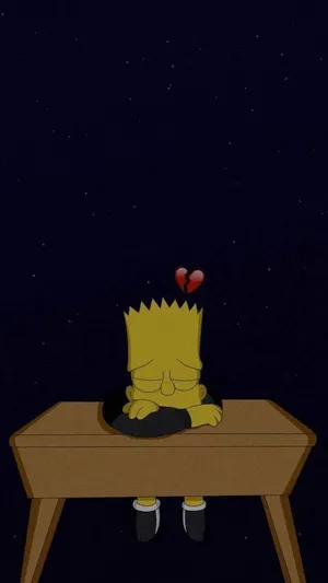Download free Bart Simpson Sad Boy Stars Wallpaper MrWallpaper